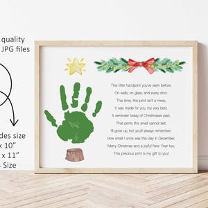 Christmas Handprint Craft - Christmas Handprint Poem - Christmas ...