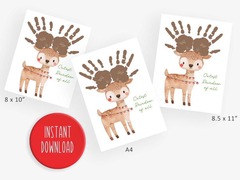 Christmas Handprint Craft - Christmas Handprint Keepsake - Christmas ...