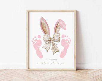 Easter Footprint Craft - Easter Bunny Footprint - First Easter ...