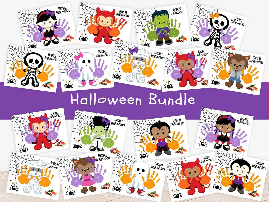 Halloween Handprint Craft - Preschool Halloween Craft - Children's ...