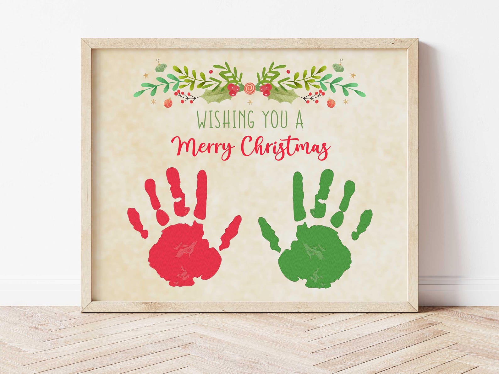 Christmas Handprint Craft Christmas Handprint Keepsake Christmas ...