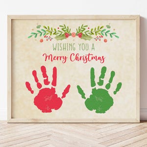 Christmas Handprint Craft - Christmas Handprint Keepsake - Christmas ...
