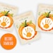 Pumpkin Handprint Craft - Preschool Pumpkin Craft - Halloween Handprint ...