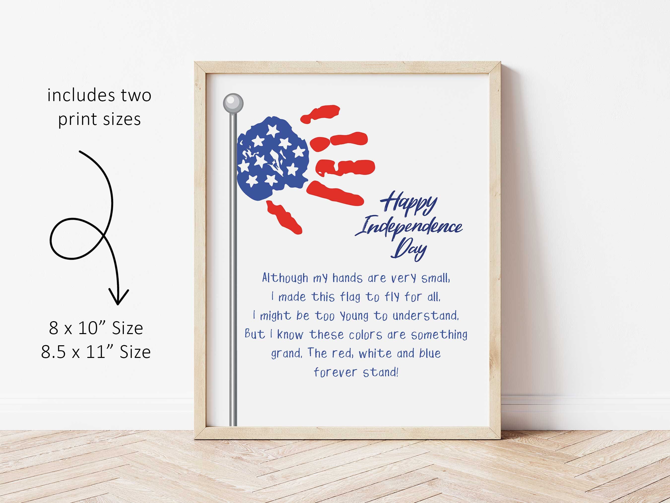 Handprint Art Craft Fourth of July Craft Fourth of July Handprint ...