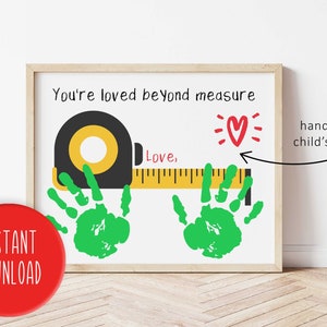 Handprint Craft for Dad - Handprint Card for Dad - Father's Day ...