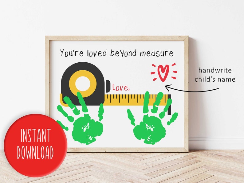 Handprint Craft for Dad - Handprint Card for Dad - Father's Day ...