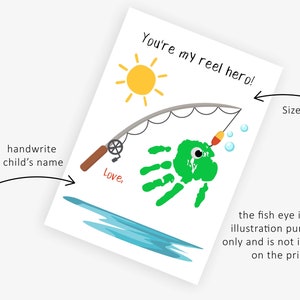 Handprint Craft for Dad Handprint Card for Dad Father's Day Handprint ...