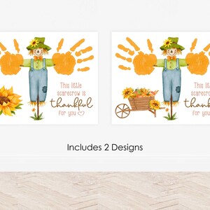 Autumn Handprint Craft - Scarecrow Handprint Craft - Thanksgiving Craft ...