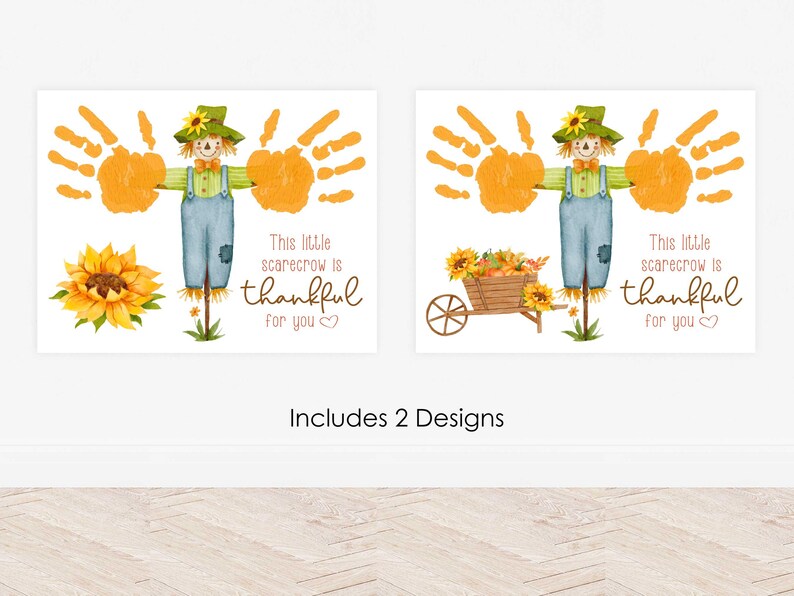 Autumn Handprint Craft - Scarecrow Handprint Craft - Thanksgiving Craft ...