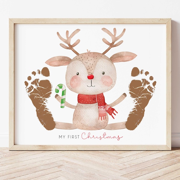 Nicu Christmas Crafts With Footprints - Etsy