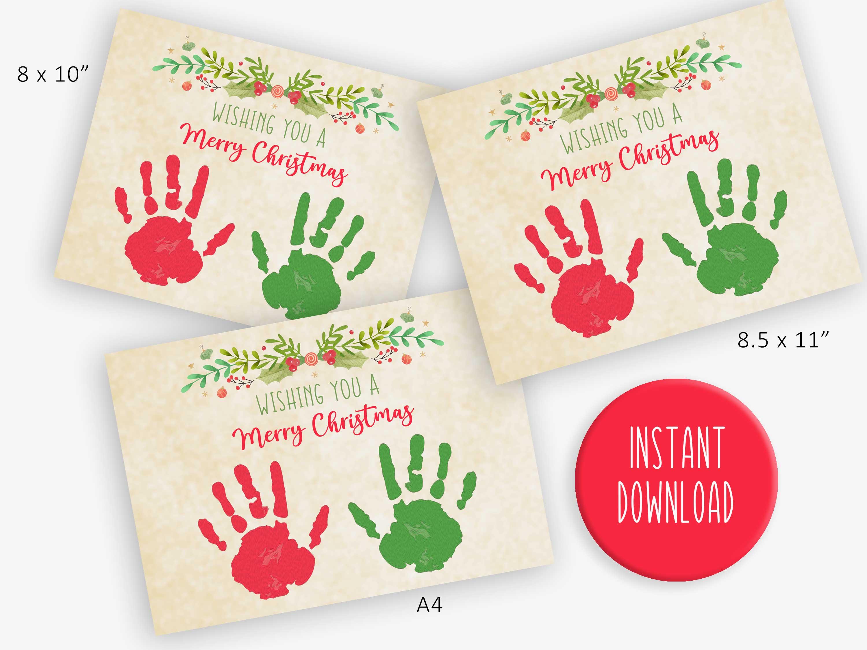 Christmas Handprint Craft - Christmas Handprint Keepsake - Christmas ...