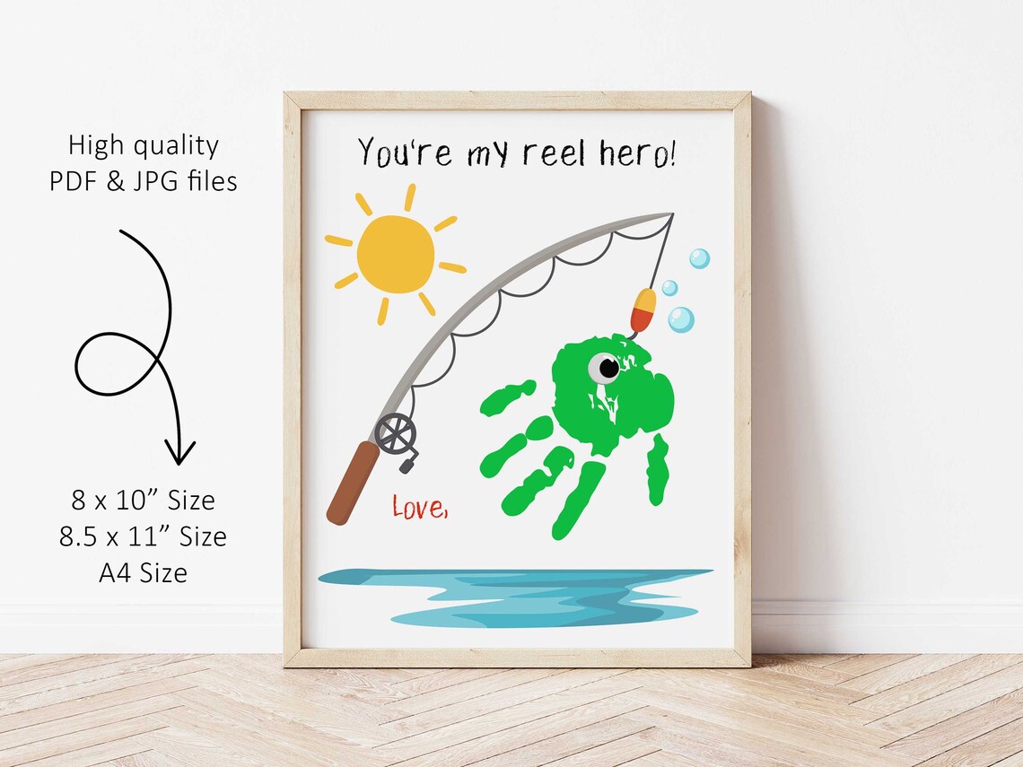 Handprint Craft for Dad Handprint Card for Dad Father's Day Handprint ...