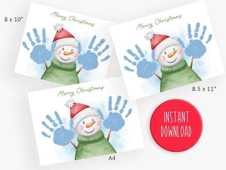Christmas Handprint Craft - Christmas Handprint Keepsake - Christmas ...