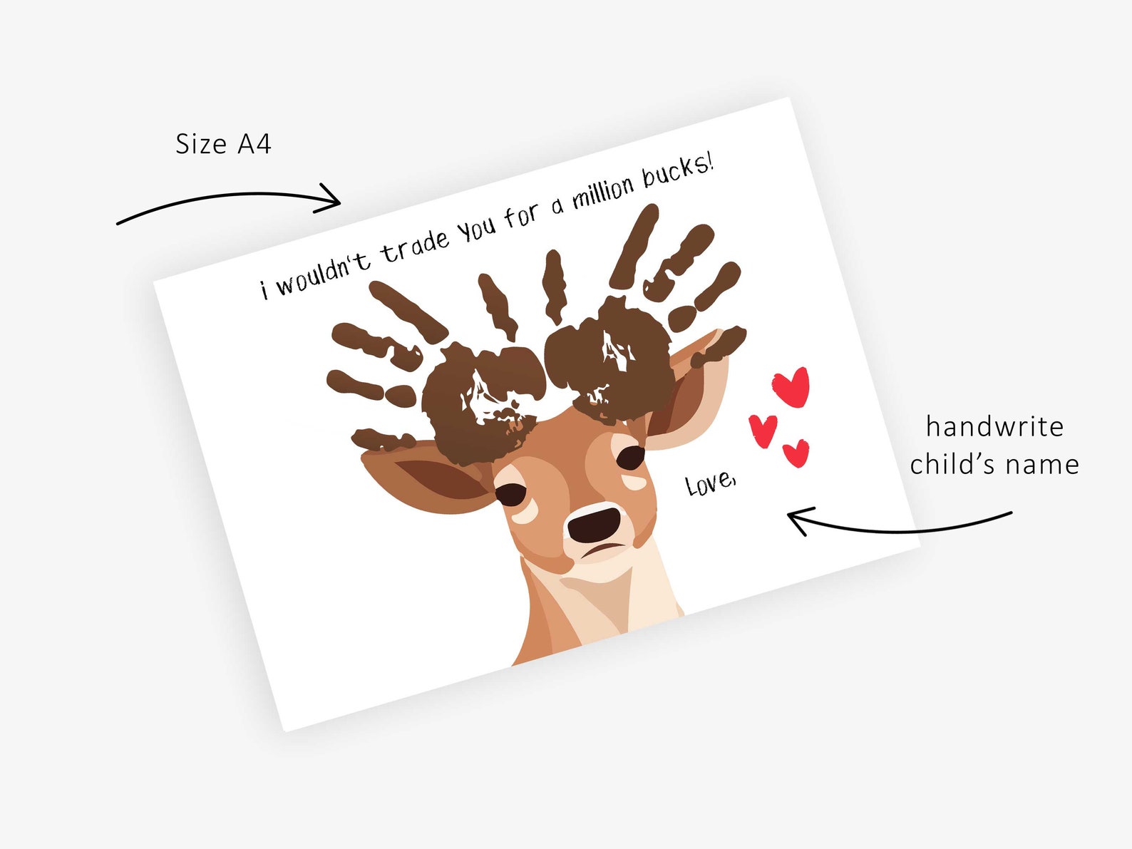 Handprint Craft for Dad - Handprint Card for Dad - Father's Day ...