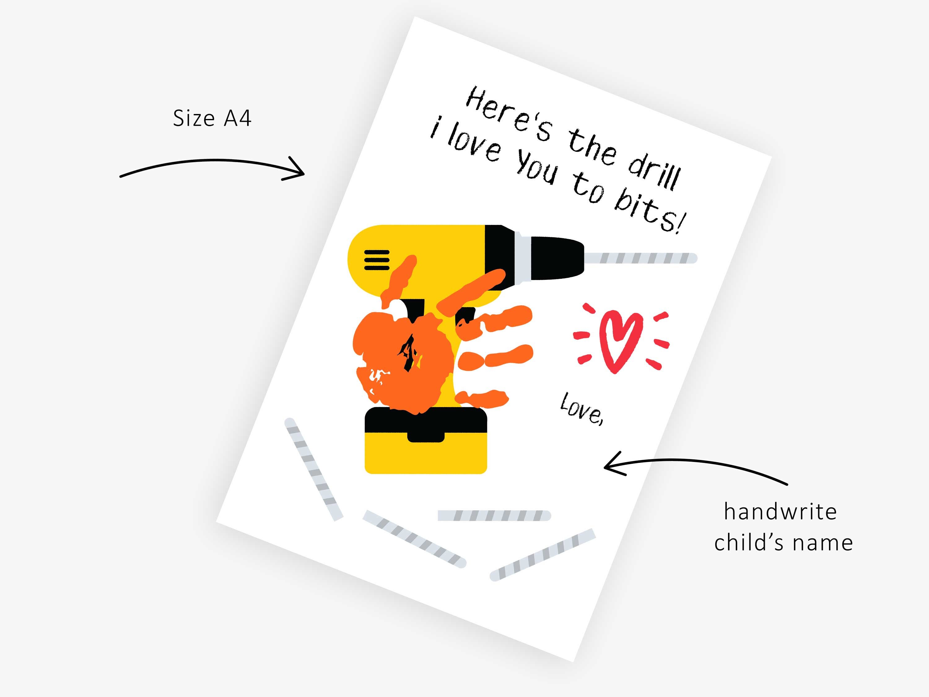 Handprint Craft for Dad - Handprint Card for Dad - Father's Day ...