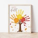 Fall Handprint Craft - Preschool Fall Craft - Preschool Thanksgiving ...
