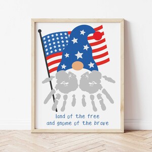 Handprint Art Craft - Fourth of July Craft - Fourth of July Handprint ...