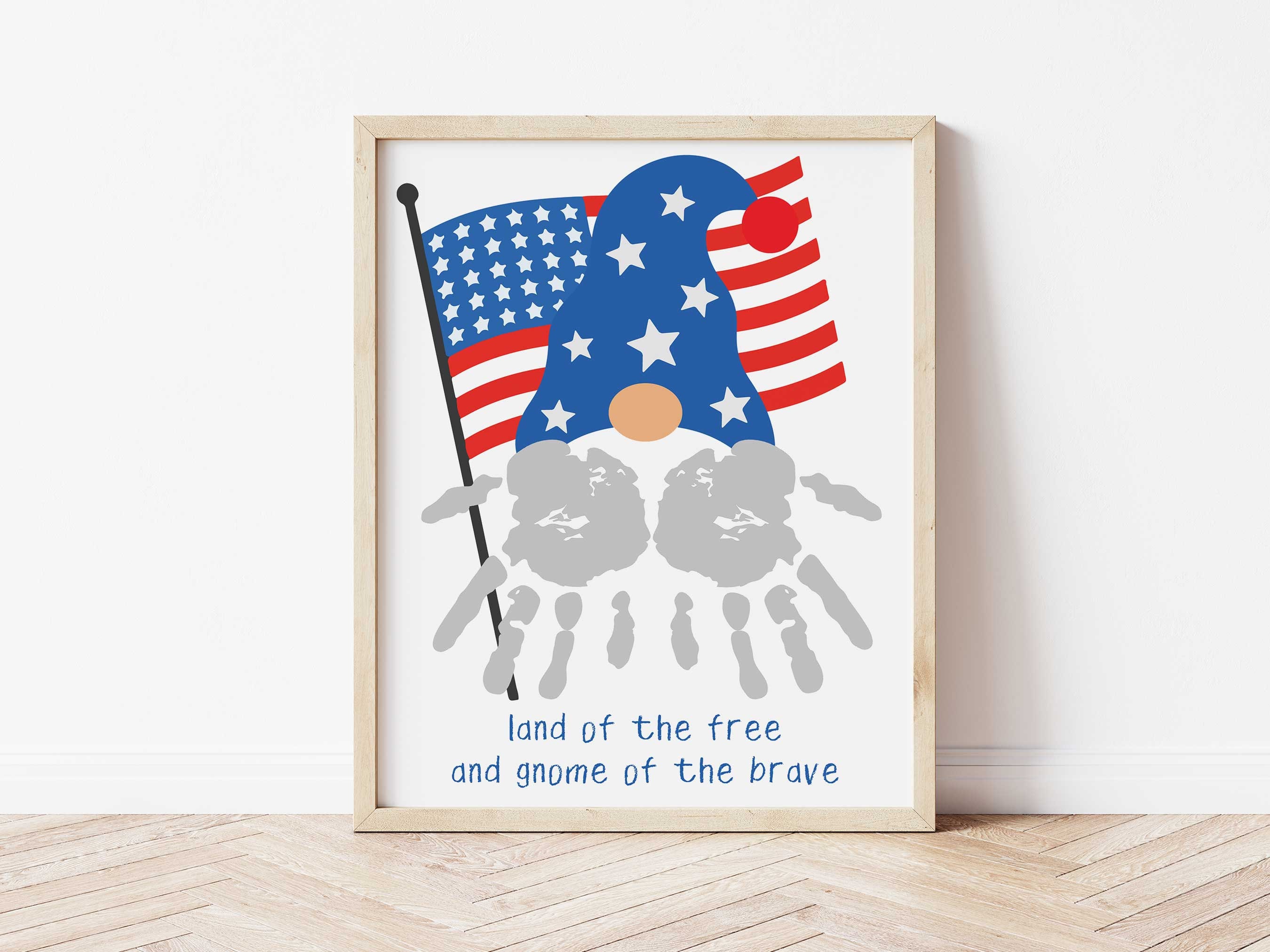 Handprint Art Craft - Fourth of July Craft - Fourth of July Handprint ...