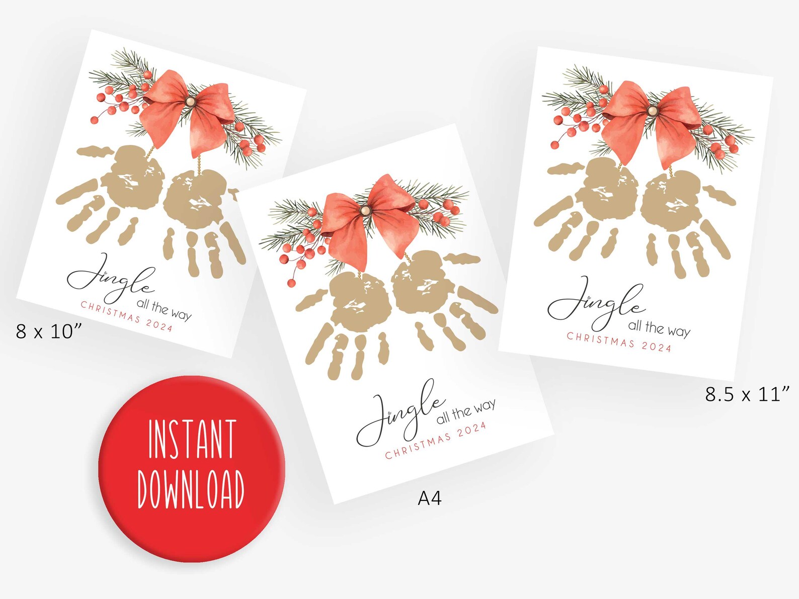Christmas Handprint Craft - Christmas Handprint Keepsake - Christmas ...