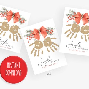 Christmas Handprint Craft - Christmas Handprint Keepsake - Christmas ...