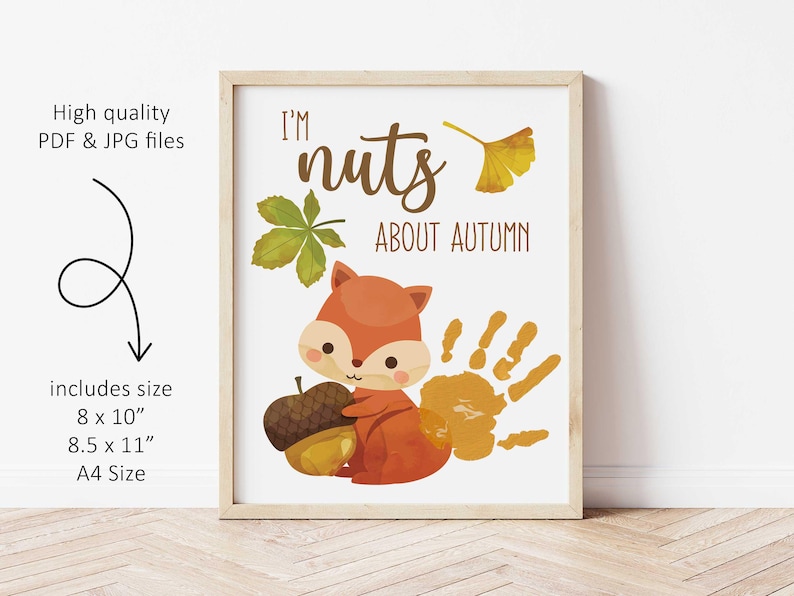 Fall Handprint Craft - Autumn Handprint Craft - Thanksgiving Handprint ...