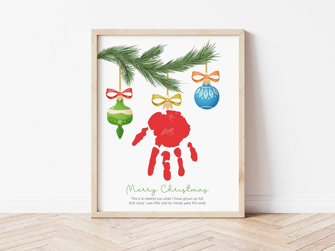 Christmas Handprint Craft Christmas Handprint Keepsake Christmas ...