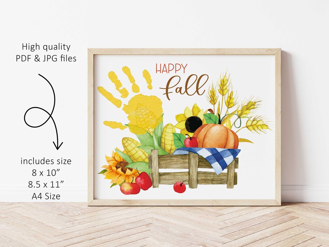 Thanksgiving Handprint Craft Preschool Thanksgiving Craft Kids ...