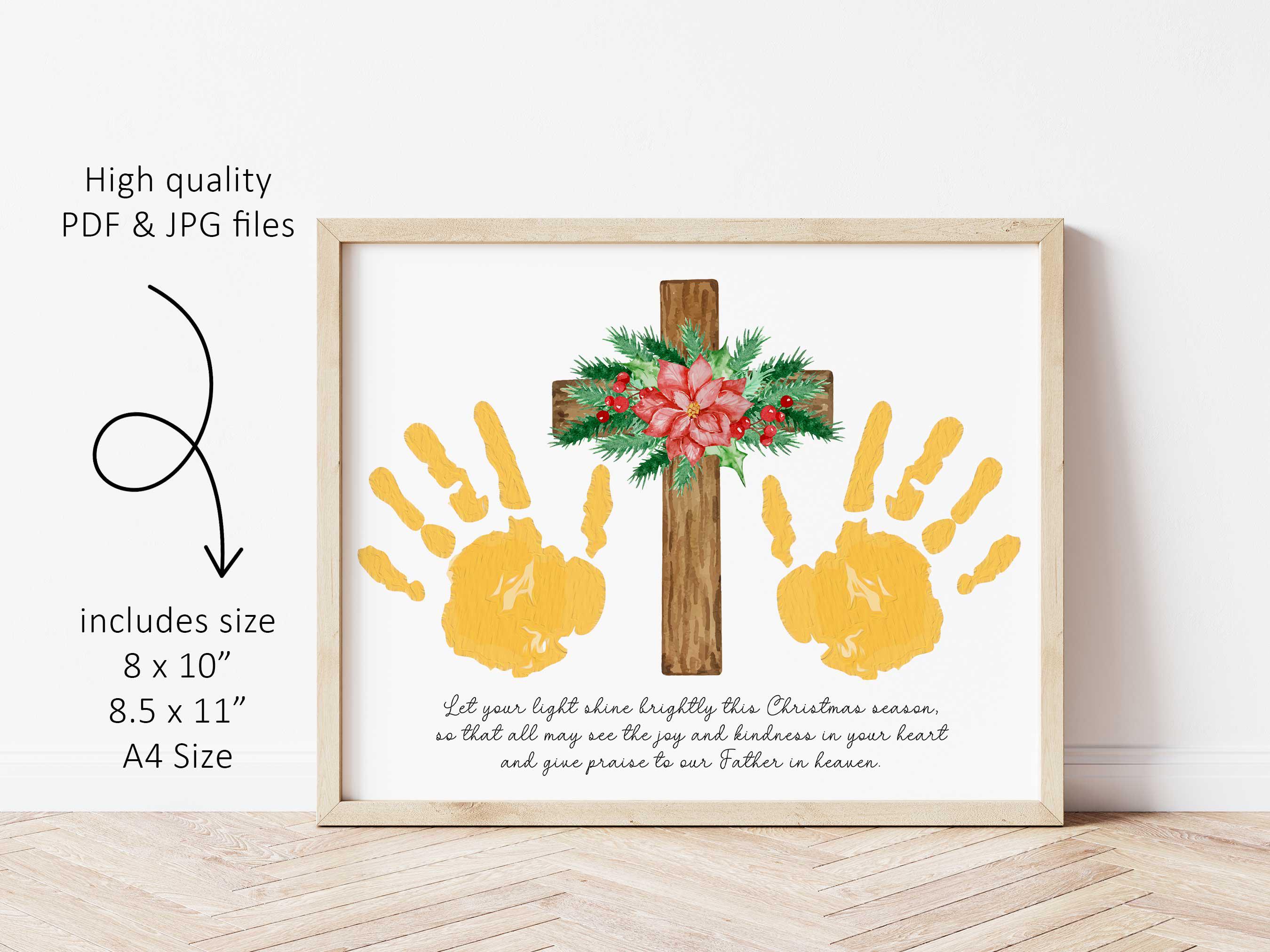 Christmas Handprint Craft - Christmas Handprint Keepsake - Christmas ...
