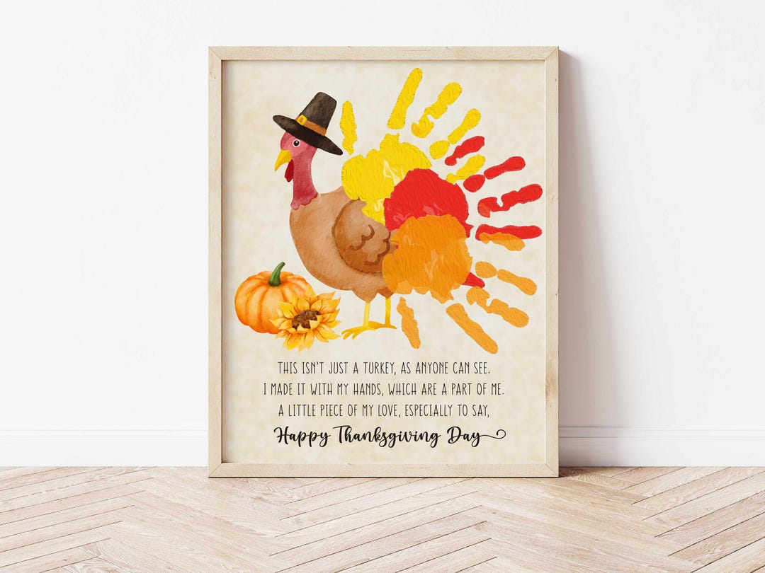 Thanksgiving Handprint Craft Preschool Thanksgiving Craft Kids ...