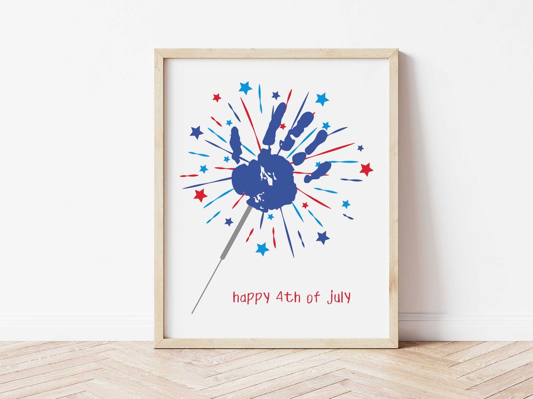 Handprint Art Craft Fourth of July Craft Fourth of July Handprint ...
