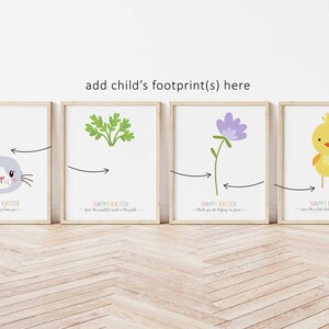 Easter Footprint Craft - First Easter Footprint - First Easter Keepsake ...