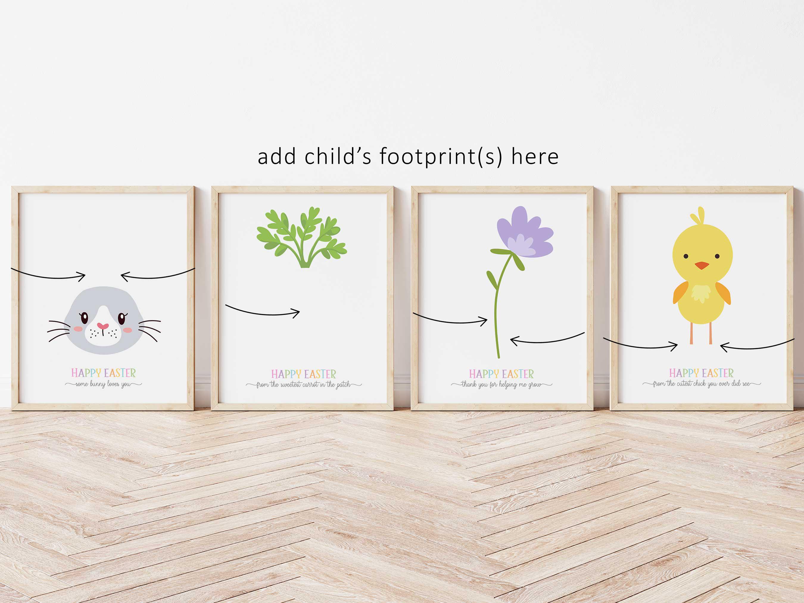 Easter Footprint Craft - First Easter Footprint - First Easter Keepsake ...