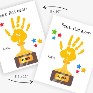 Handprint Craft for Dad - Handprint Card for Dad - Father's Day ...
