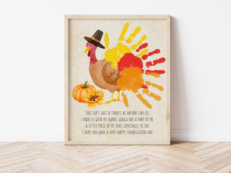 Thanksgiving Handprint Craft Preschool Thanksgiving Craft Kids ...