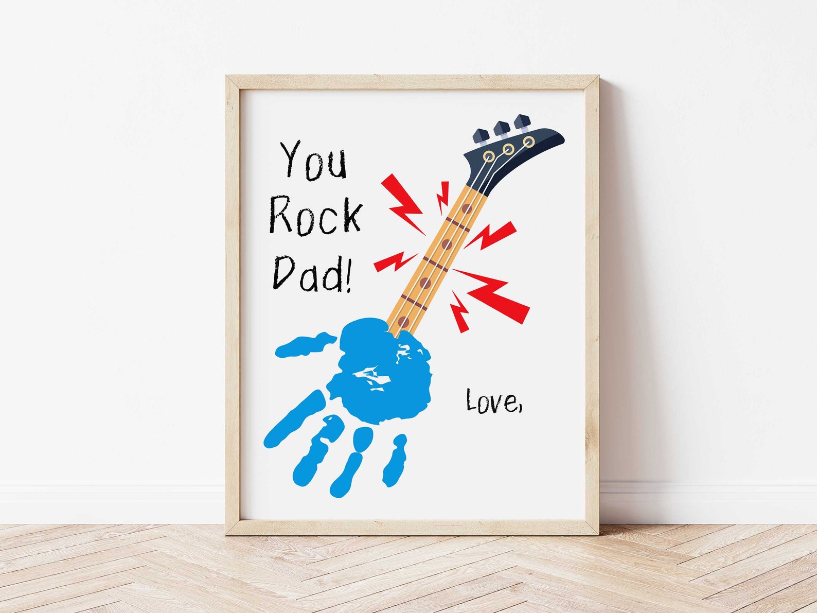 Handprint Craft for Dad - Handprint Card for Dad - Father's Day ...