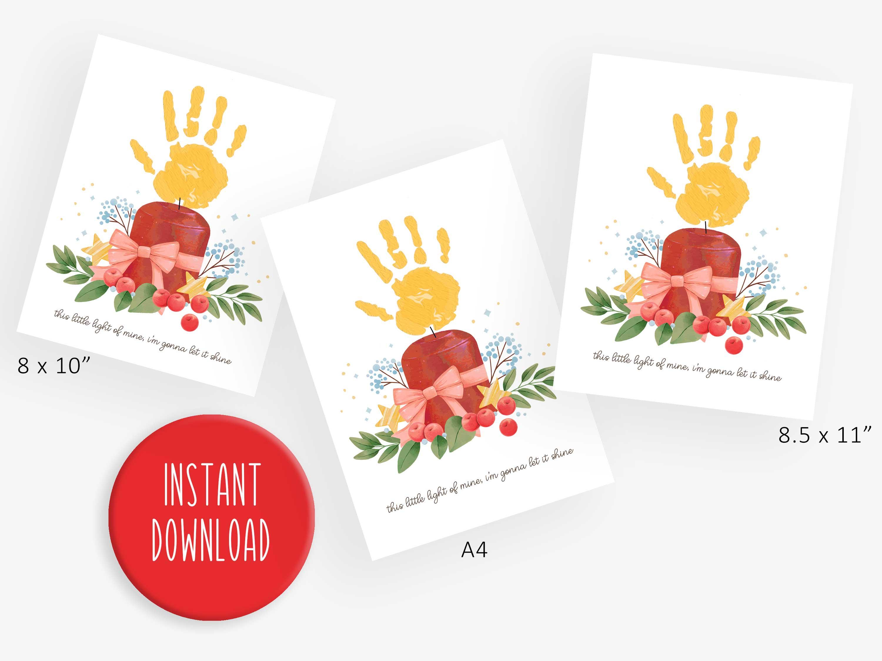 Christmas Handprint Craft - Christmas Handprint Keepsake - Christmas ...