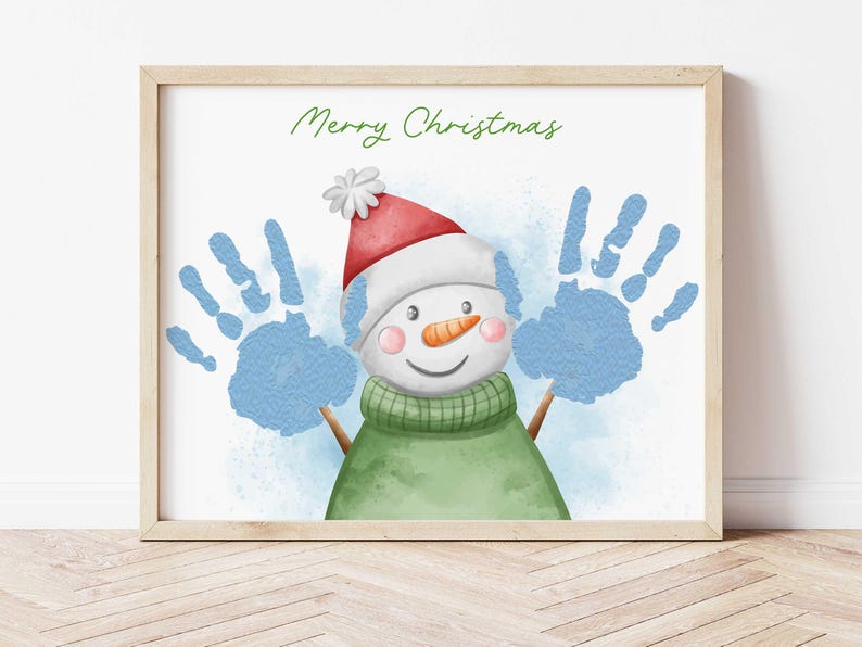 Christmas Handprint Craft - Christmas Handprint Keepsake - Christmas ...