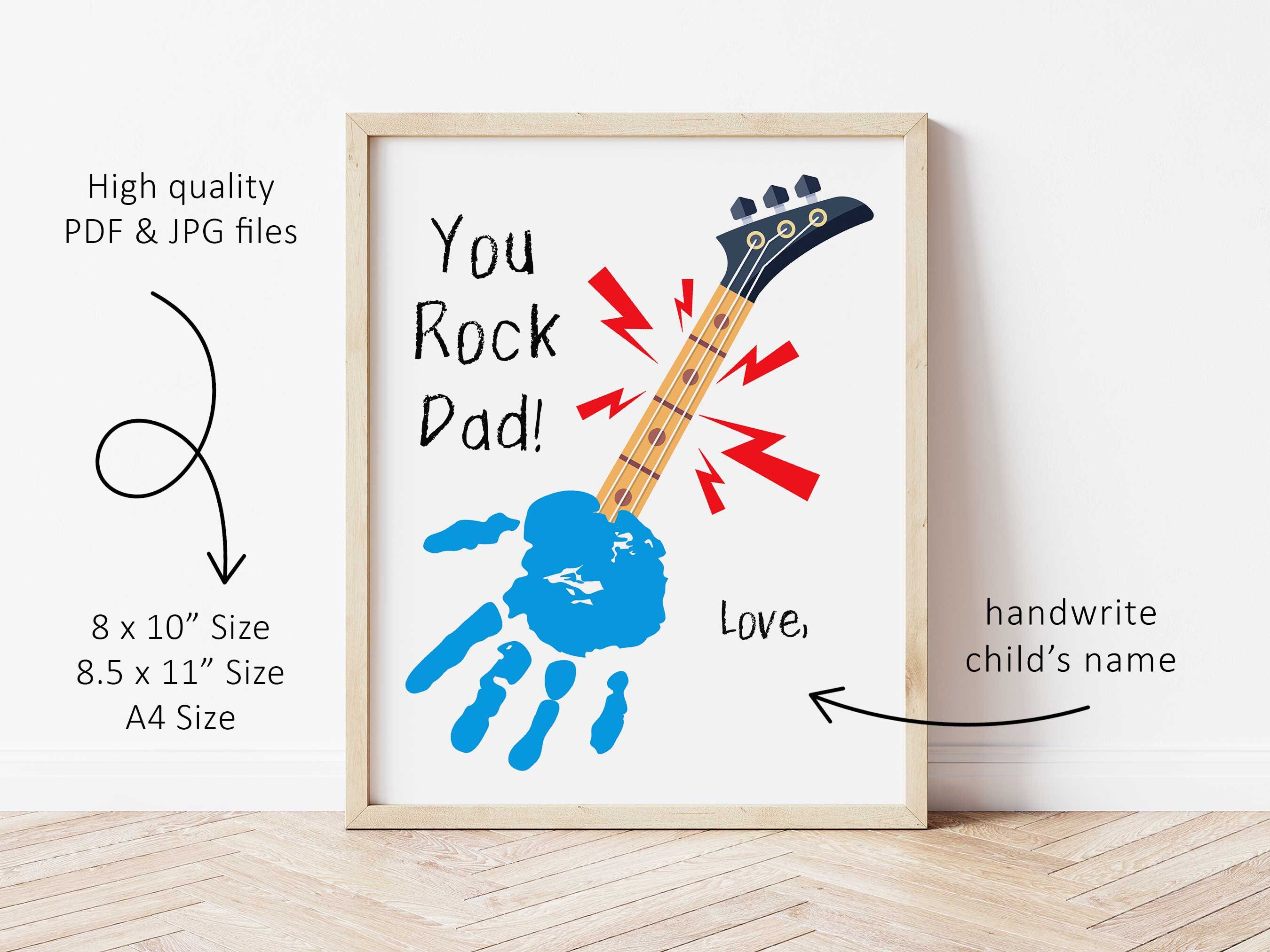 Handprint Craft for Dad - Handprint Card for Dad - Father's Day ...
