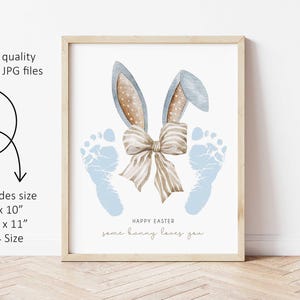Easter Footprint Craft - Easter Bunny Footprint - First Easter ...