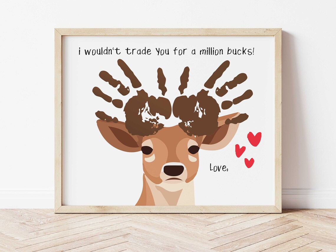 Handprint Craft for Dad Handprint Card for Dad Father's Day Handprint ...