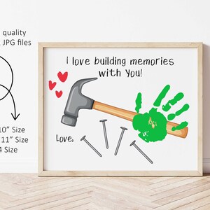 Handprint Craft for Dad - Handprint Card for Dad - Father's Day ...