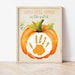 Pumpkin Handprint Craft - Preschool Pumpkin Craft - Halloween Handprint ...