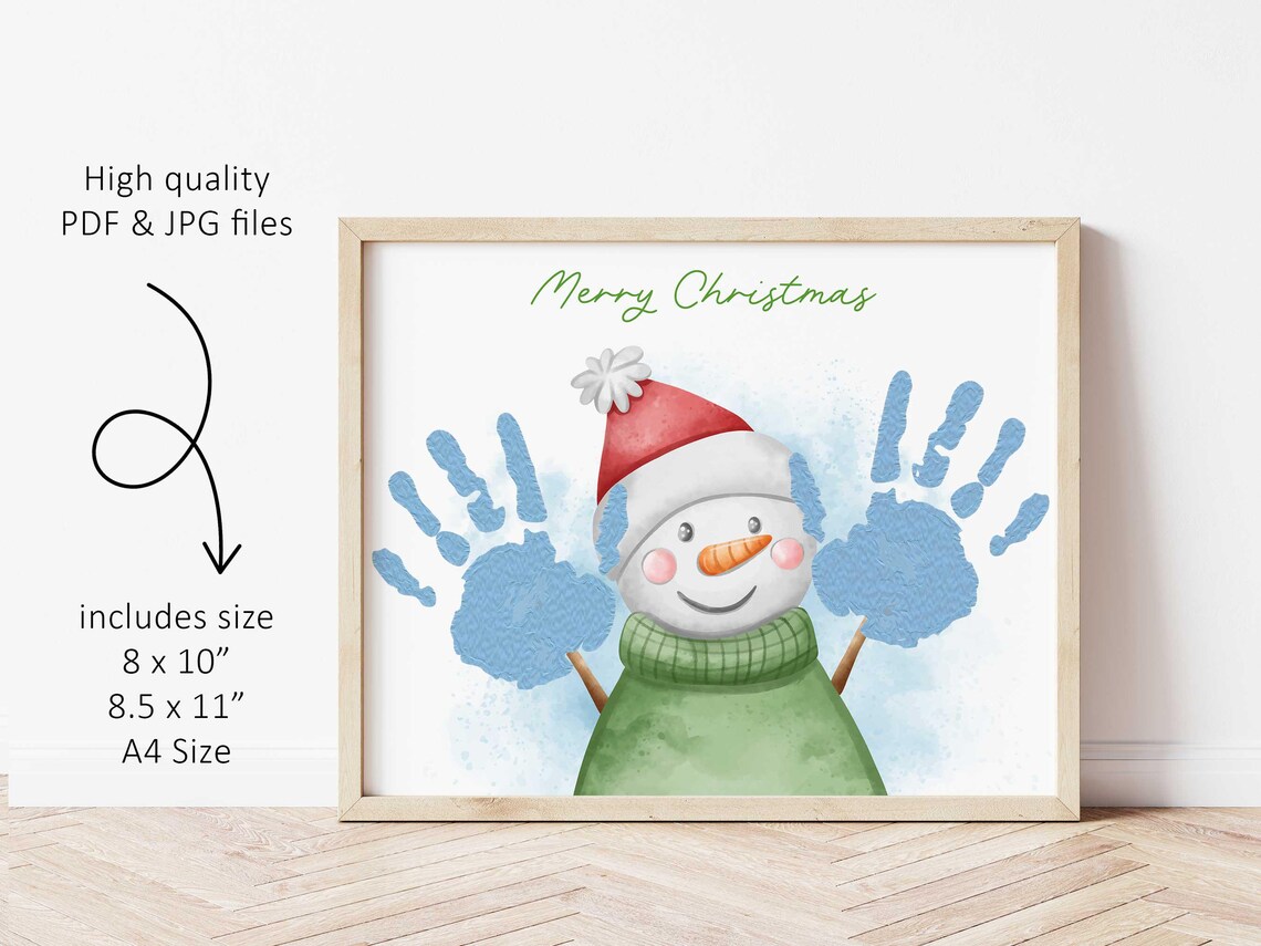 Christmas Handprint Craft - Christmas Handprint Keepsake - Christmas ...