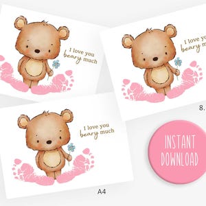 Mother's Day Footprint - Mother's Day Gift - Valentine's Day Footprint ...