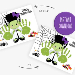 Halloween Handprint Craft - Preschool Halloween Craft - Children's ...