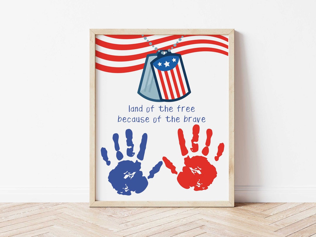 Handprint Art Craft Fourth of July Craft Fourth of July Handprint ...