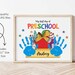 First Day of Preschool Handprint First Day of School Craft Preschool ...