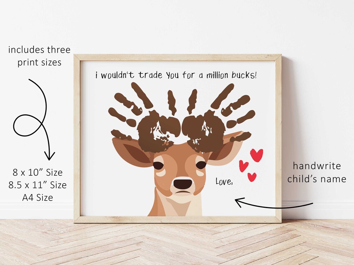 Handprint Craft for Dad Handprint Card for Dad Father's Day Handprint ...