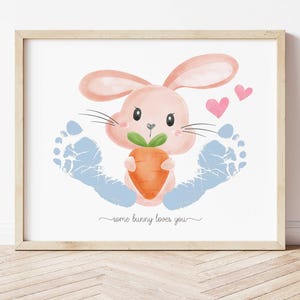 Easter Footprint Craft - Easter Bunny Footprint - First Easter ...
