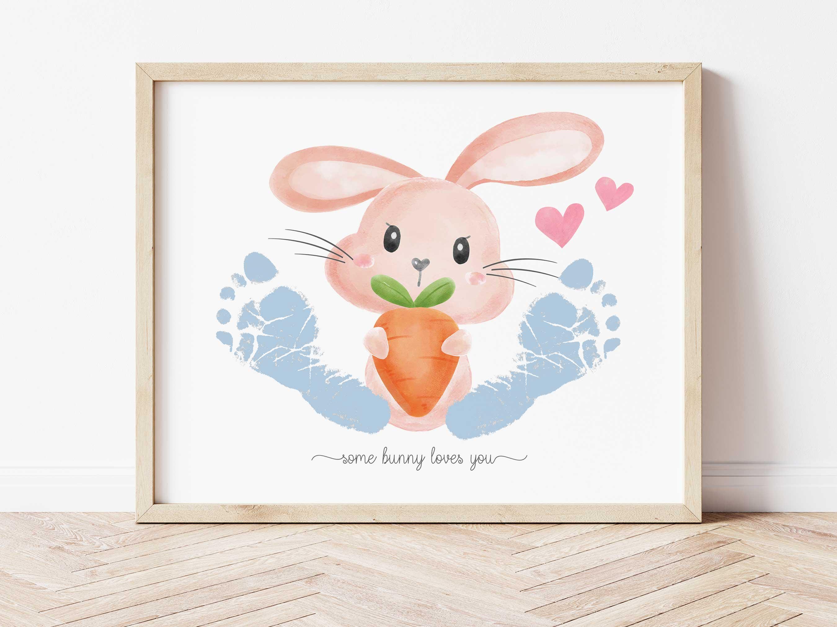 Easter Footprint Craft - Easter Bunny Footprint - First Easter ...